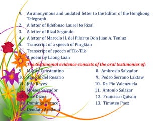 Rizal report (chapter 22) | PPT