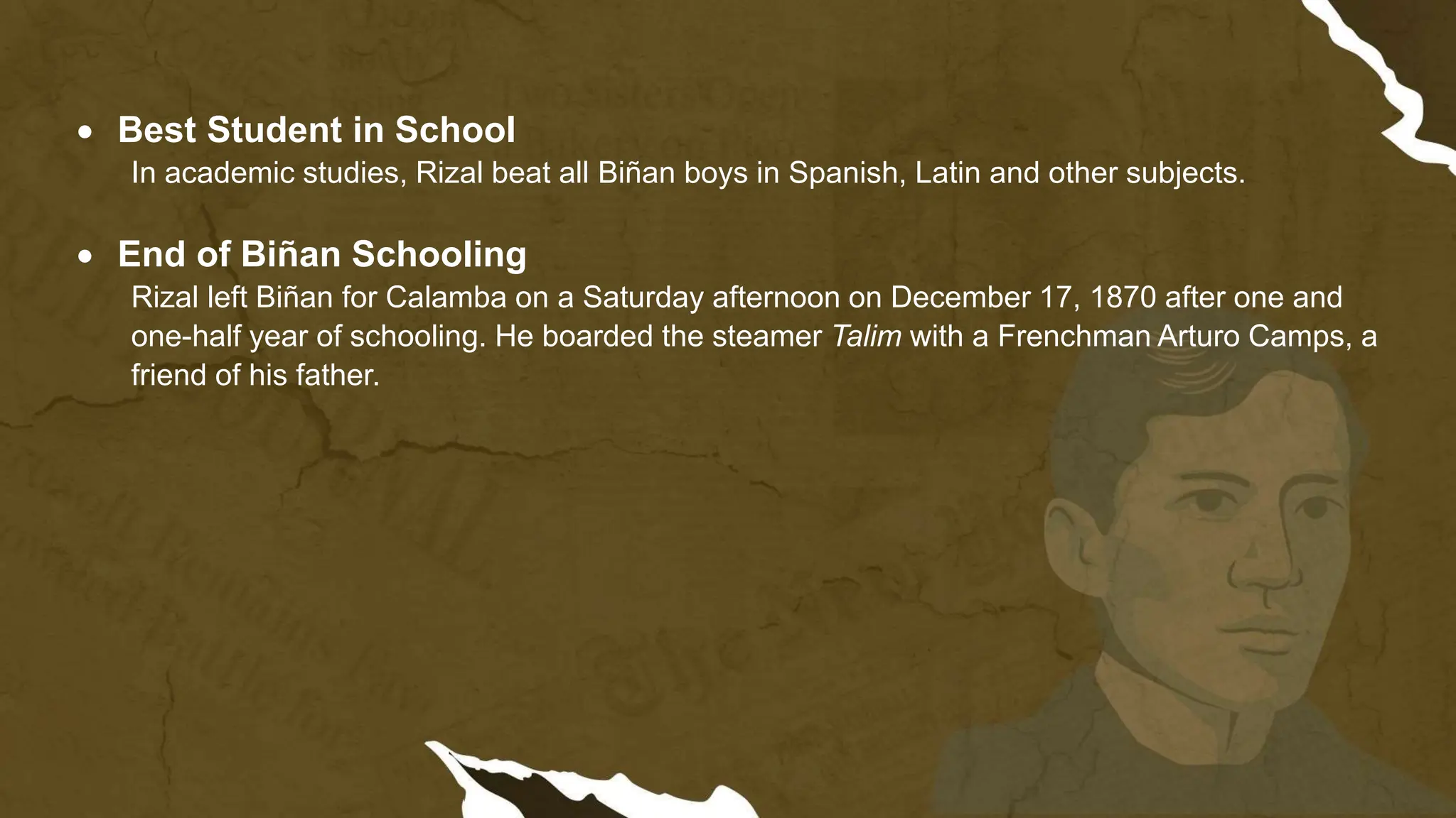 Life of rizal in education in binan ppt life of rizal topic | PPTX