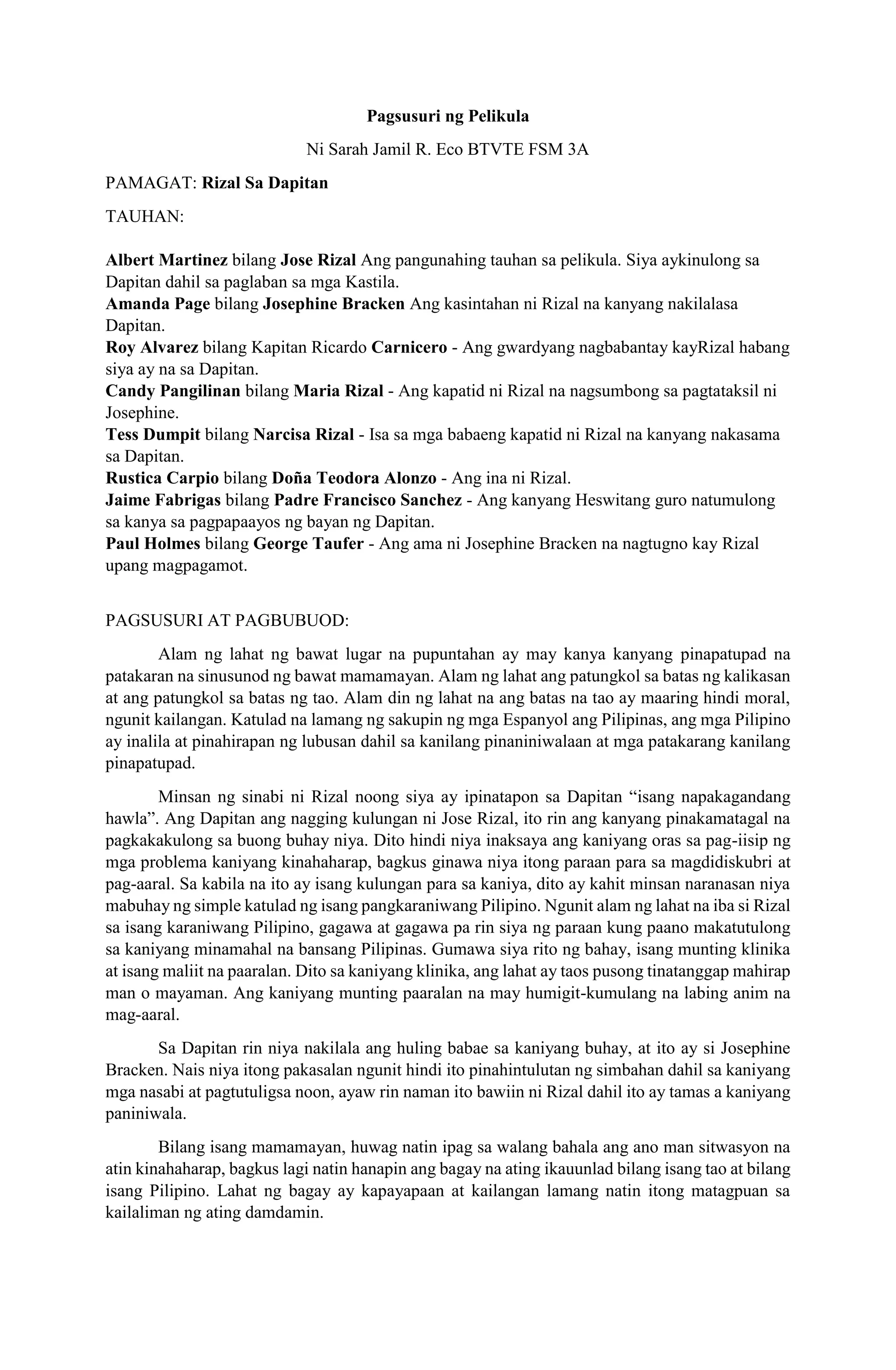 Rizal sa Dapitan.docx