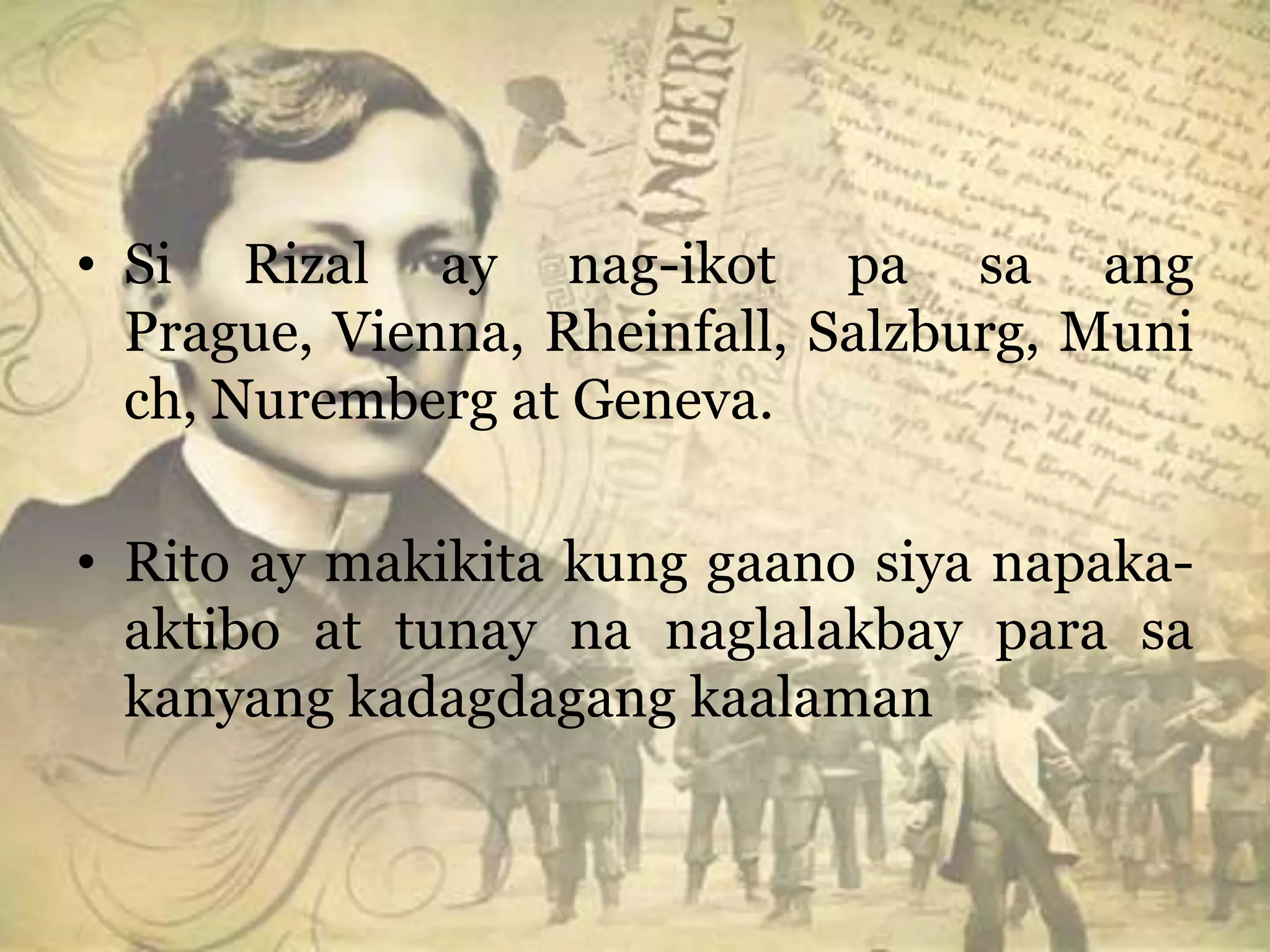 Rizal sa europa (1882 1892) | PPTX