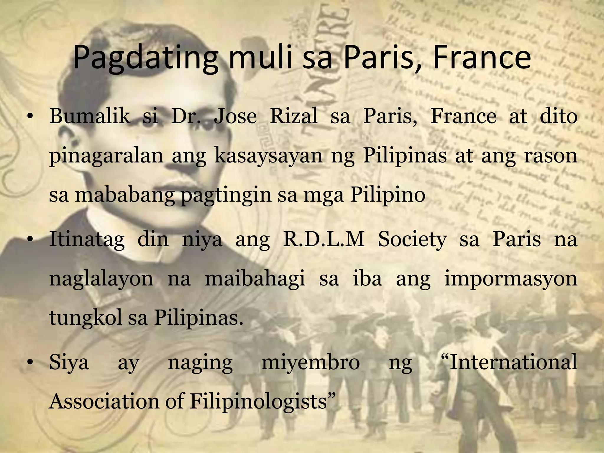 Rizal sa europa (1882 1892) | PPTX