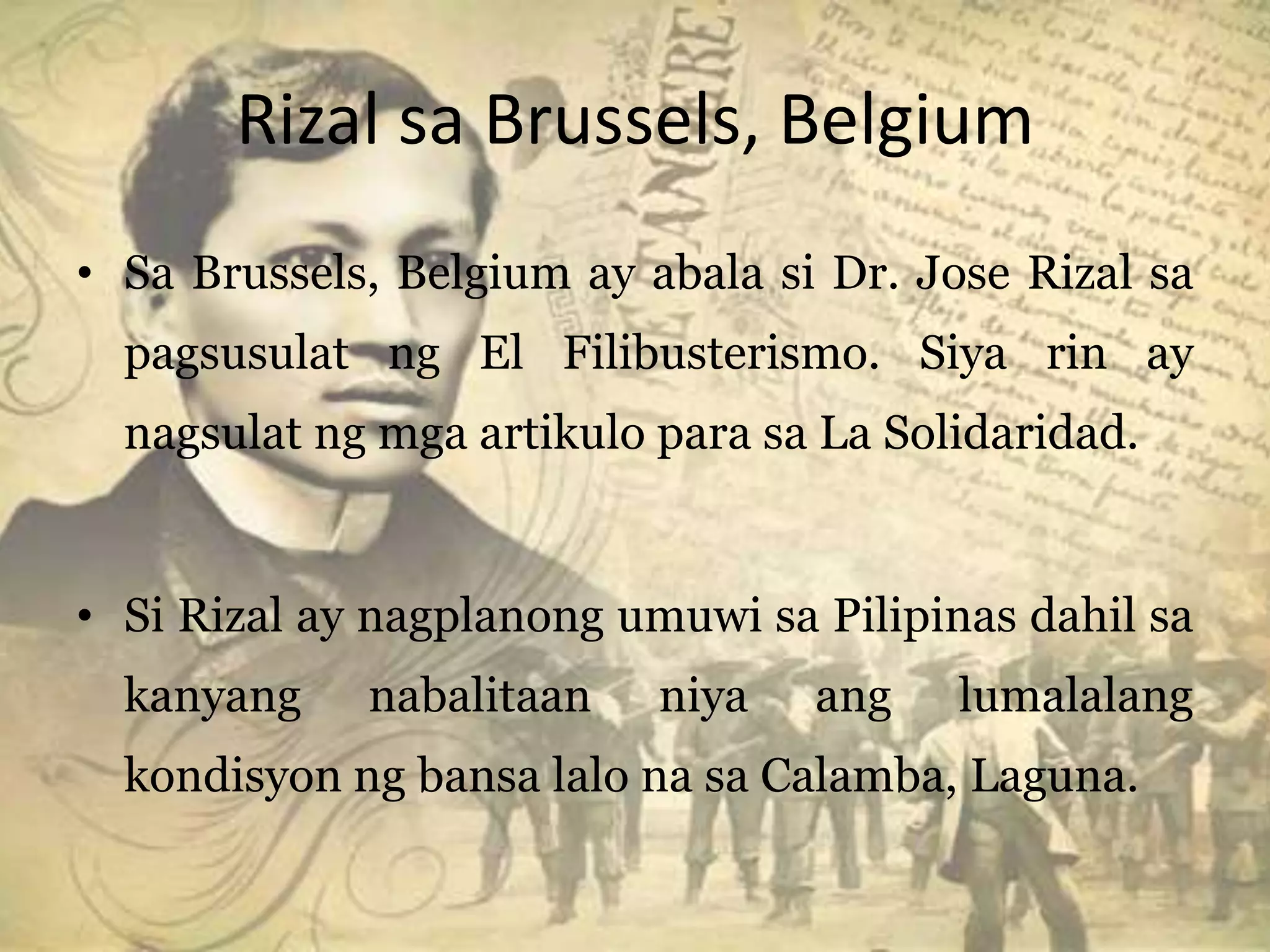 Rizal sa europa (1882 1892) | PPTX