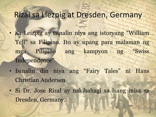 Rizal sa europa (1882 1892) | PPTX