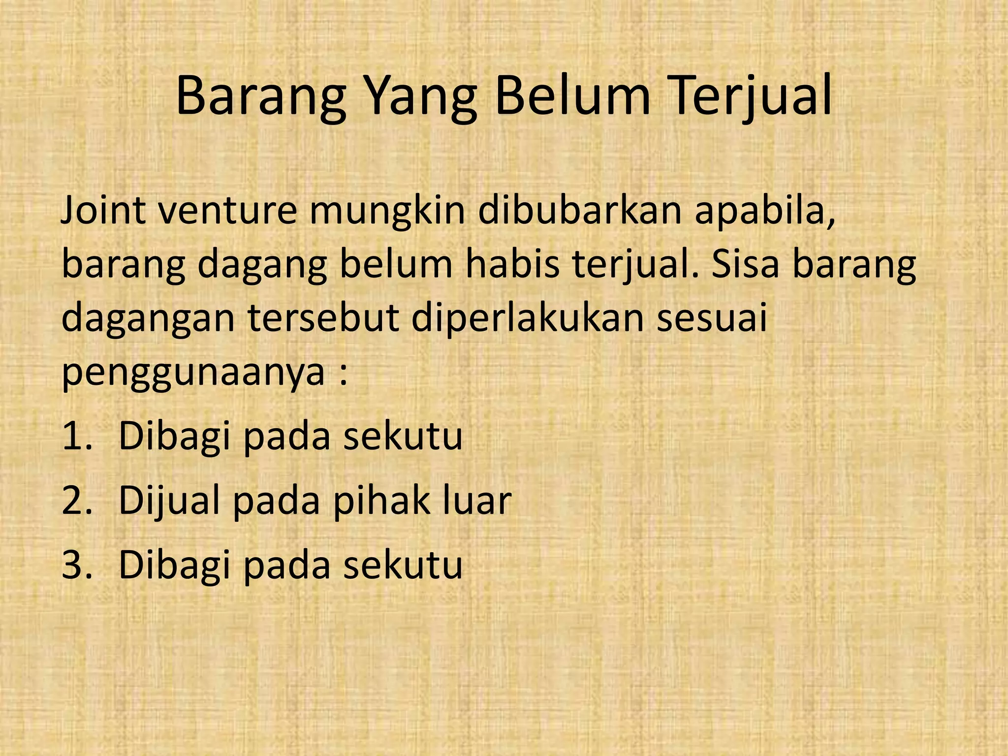 Rizal Sasmita Putra, Pengertian Joint Venture-12.03.4097