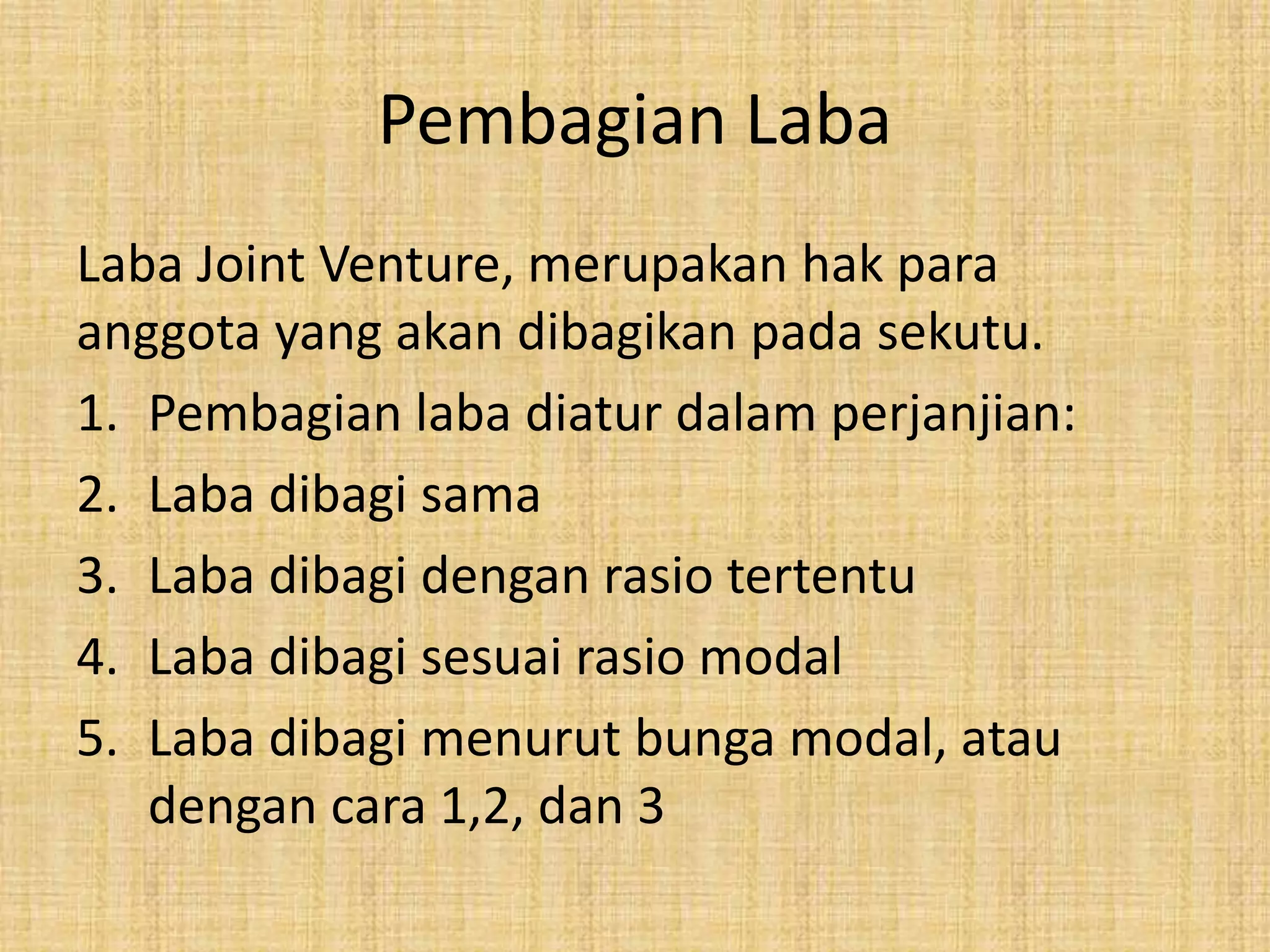 Rizal Sasmita Putra, Pengertian Joint Venture-12.03.4097