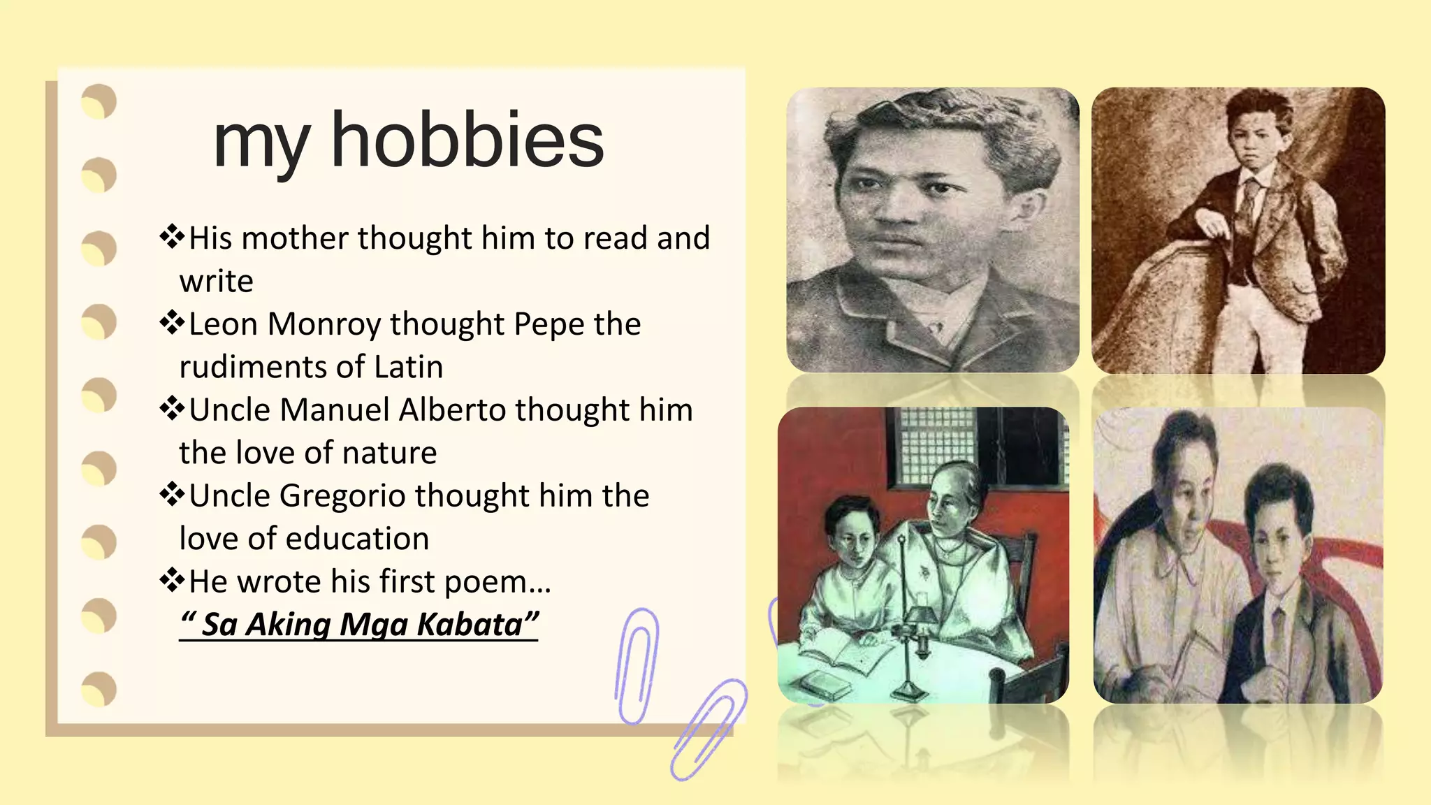 Rizals Birth Childhood Experience.pptx