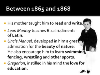 Rizal's childhood | PPTX