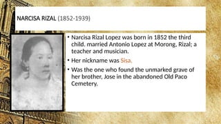 Rizal's Childhood ppt.pptx JOSE RIZAL FAMILY | PPTX