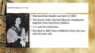 Rizal's Childhood ppt.pptx JOSE RIZAL FAMILY | PPTX