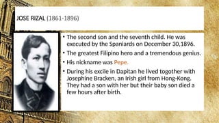 Rizal's Childhood ppt.pptx JOSE RIZAL FAMILY | PPTX