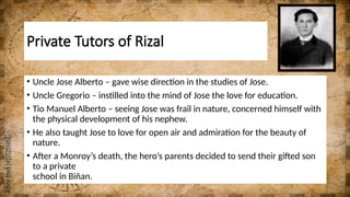 Rizal's Childhood ppt.pptx JOSE RIZAL FAMILY | PPTX