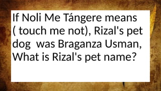 Rizal's Childhood ppt.pptx JOSE RIZAL FAMILY | PPTX