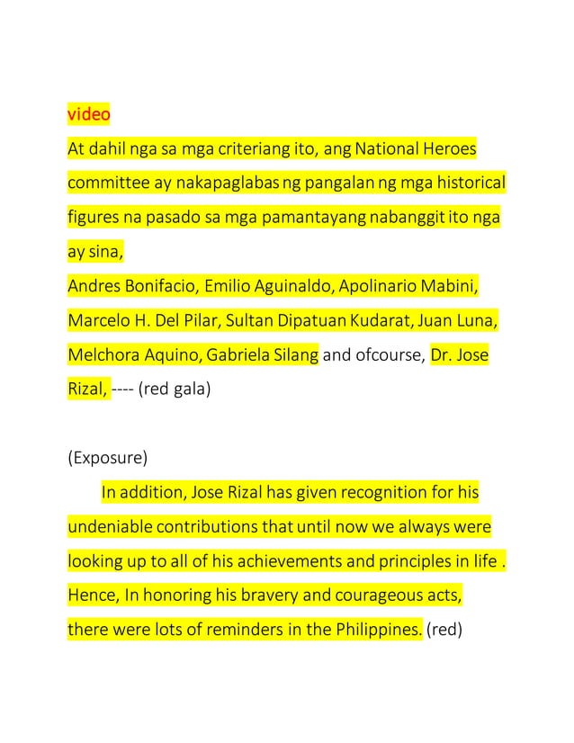 Rizal script copy | DOCX | Factual | Genres