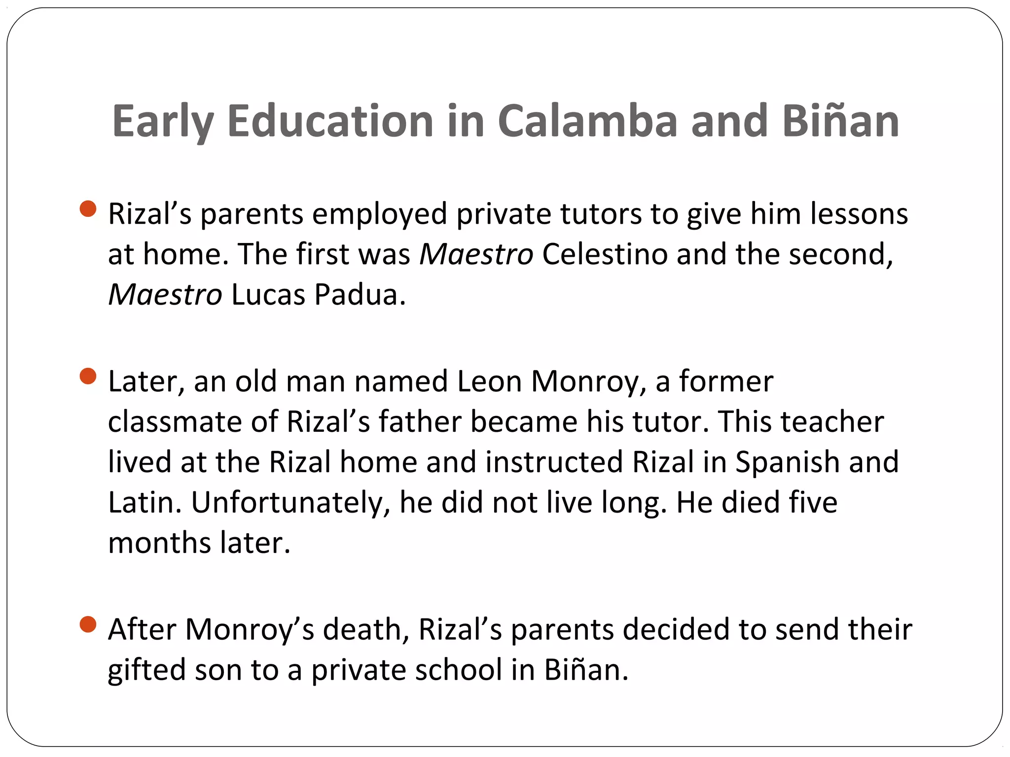 Rizal’s+education | PPT