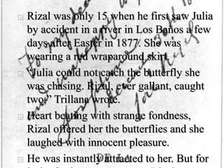 Rizal's gf's (margie) | PPT