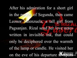 Rizal's gf's (margie) | PPTX