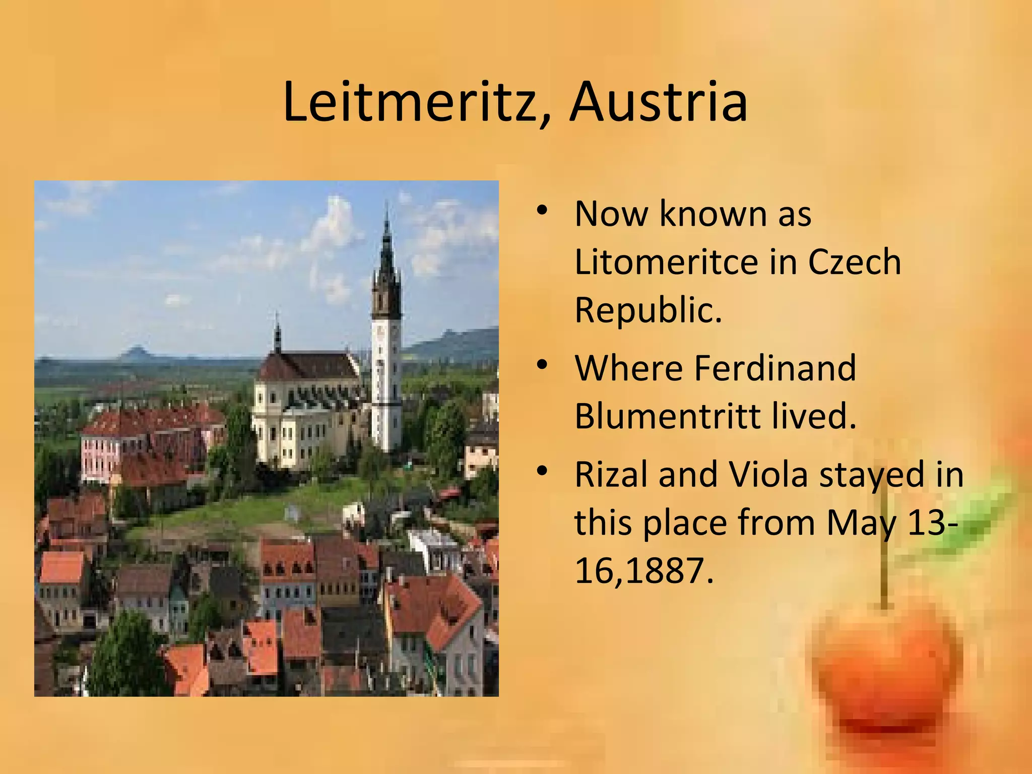 Rizal’s grand tour in europe with maximo viola | PPT