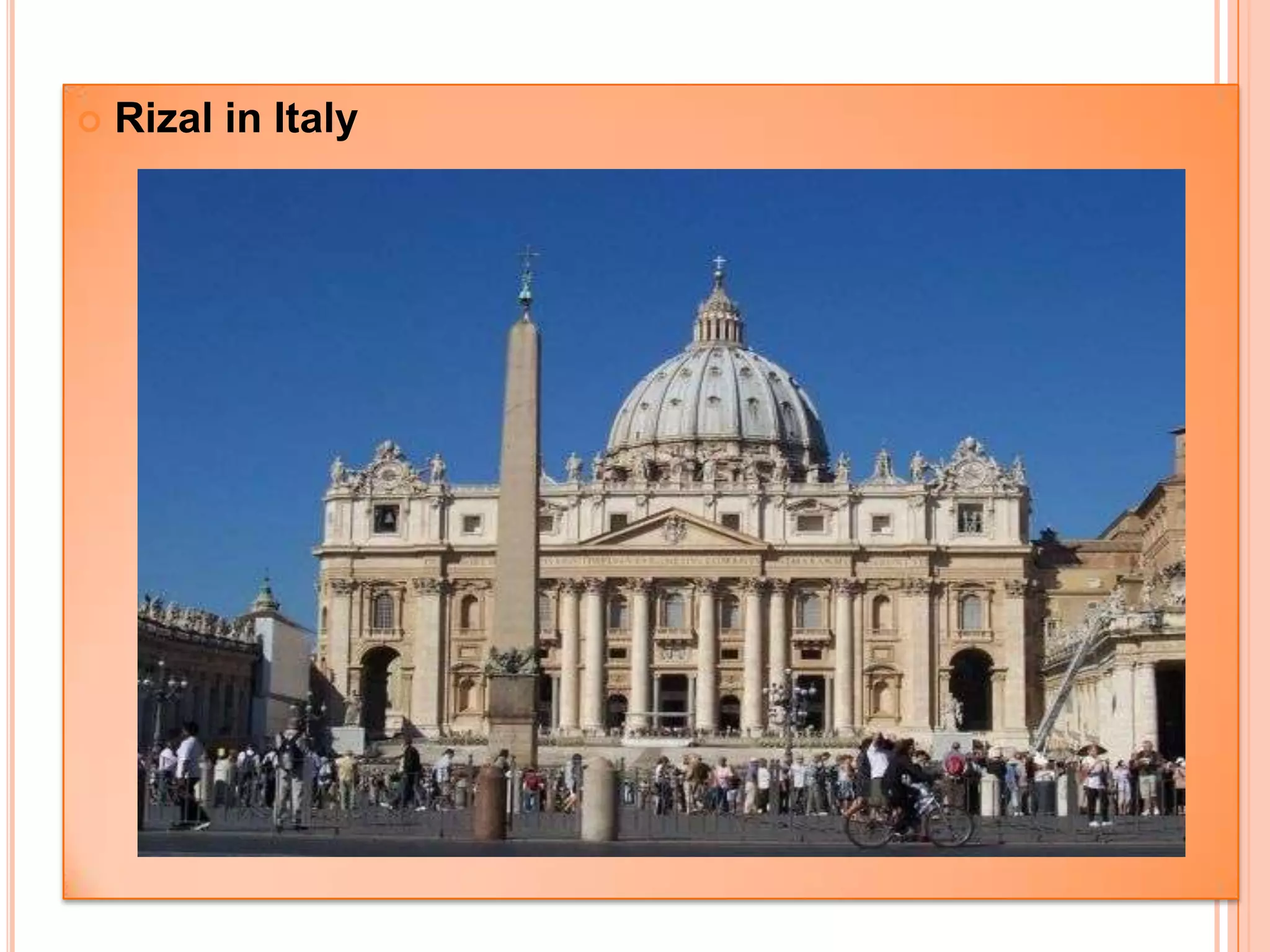 Rizal’s grand tour of Europe with viola 1888 | PPTX