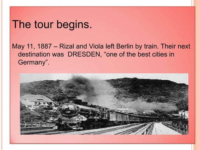 Rizal’s grand tour of Europe with viola 1888 | PPTX | Europe Travel ...