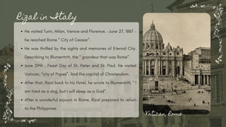Rizal's Grand Tour with Viola 1887 | PDF