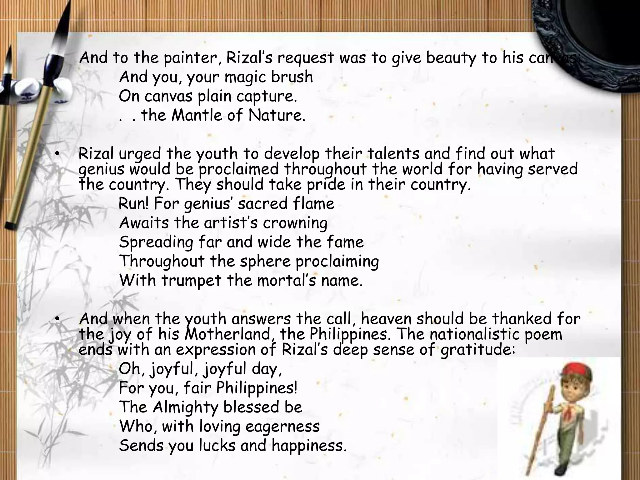 Rizal’s intellectual legacy in selected poems 2 | PPTX