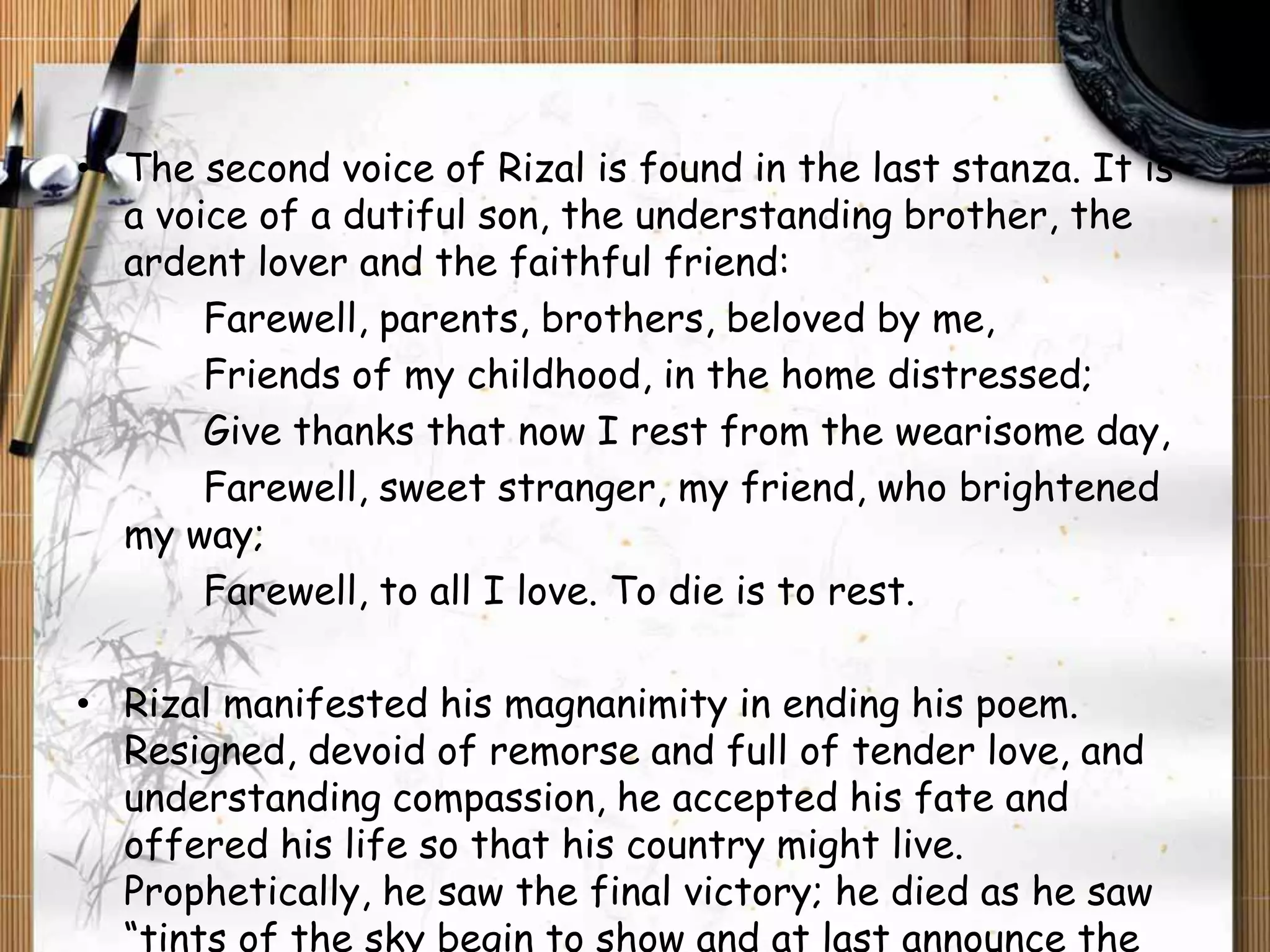 Rizal’s intellectual legacy in selected poems 2 | PPTX