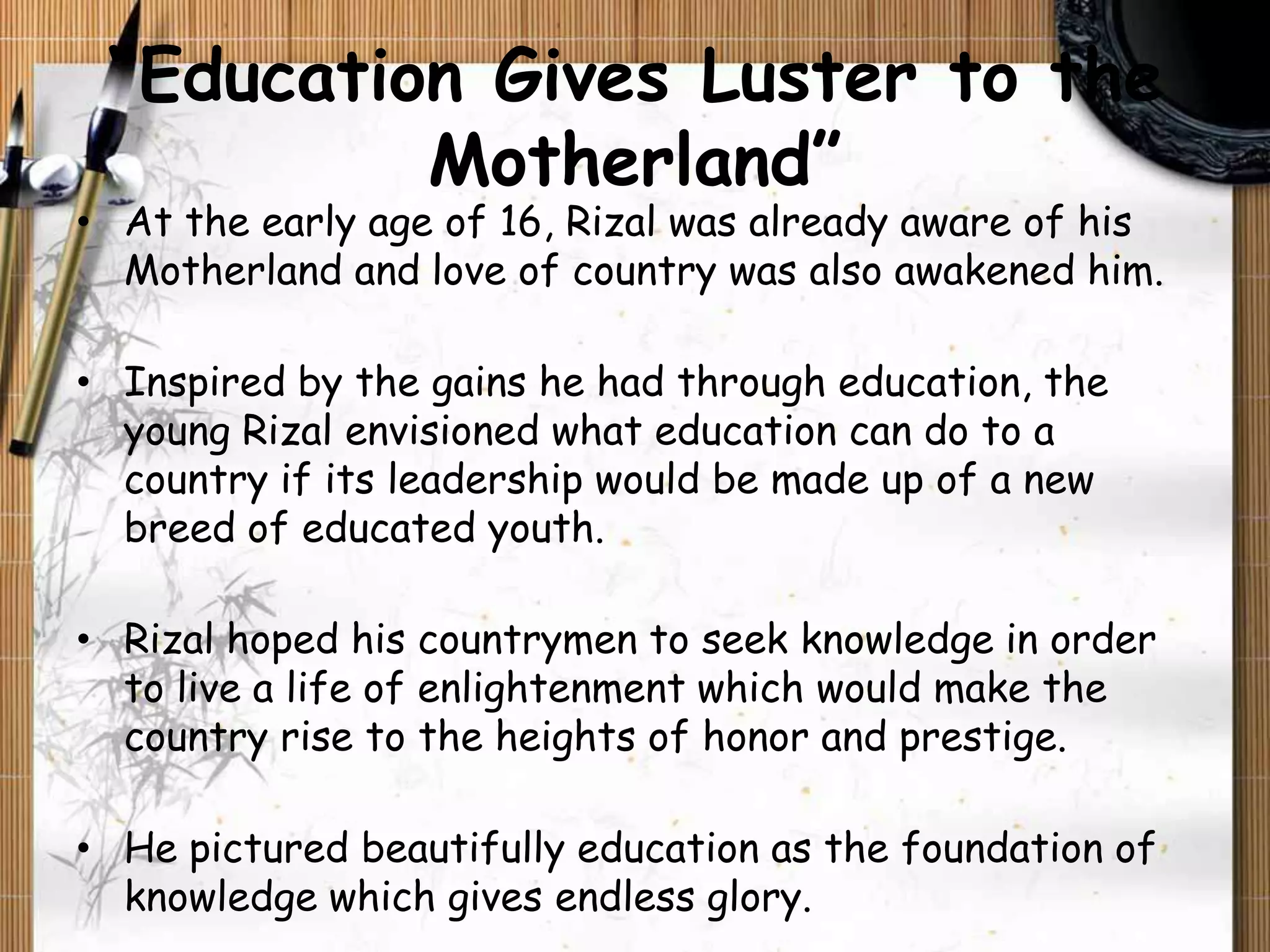 Rizal’s intellectual legacy in selected poems 2 | PPTX