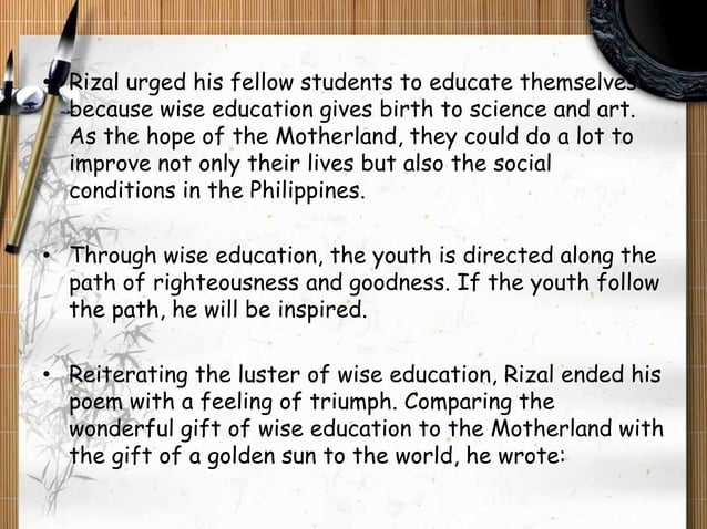 Rizal’s intellectual legacy in selected poems 2 | PPTX