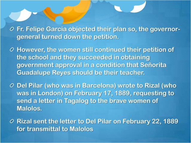 Rizal's letter to the women of malolos | PPTX