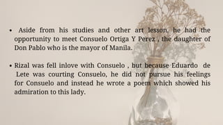 Rizal's Life Higher Education & Life Abroad | PDF