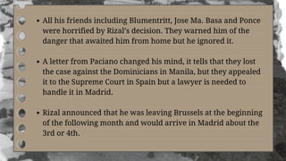 Rizal's Life Higher Education & Life Abroad | PDF