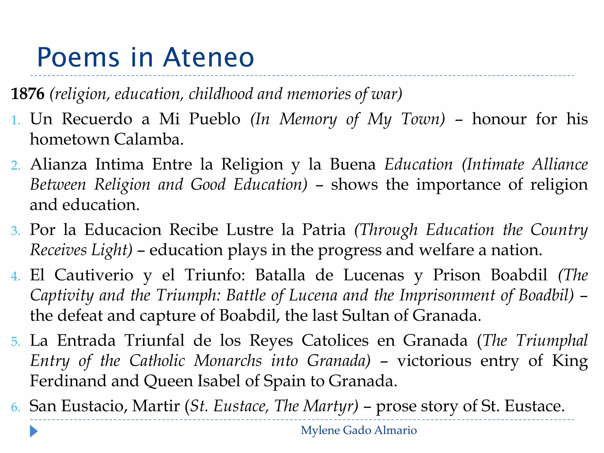 Rizal’s life, works and writing | PDF