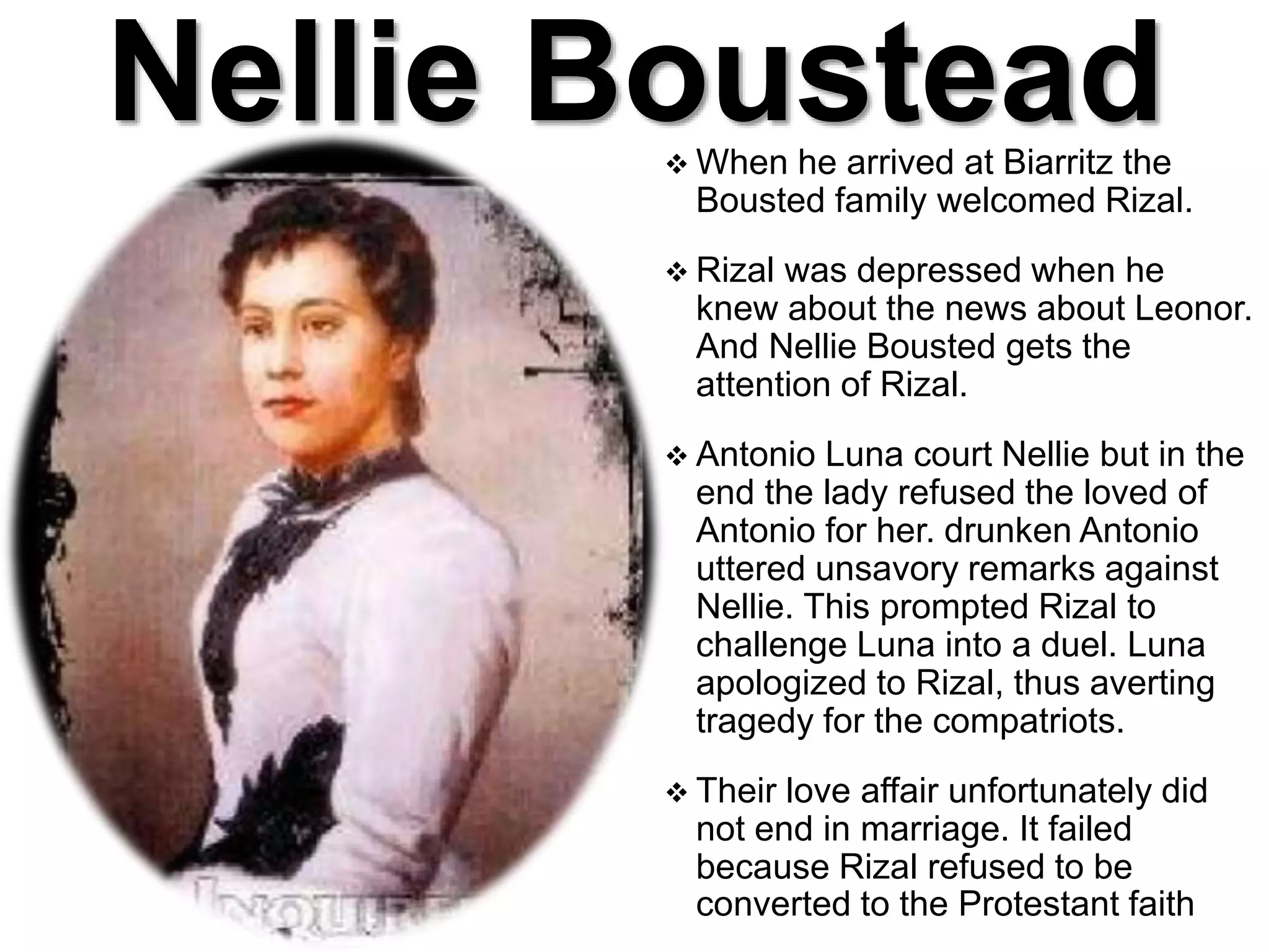 Rizal's love interests and famous lines | PPTX