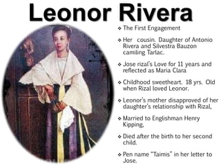 Rizal's love interests and famous lines | PPTX