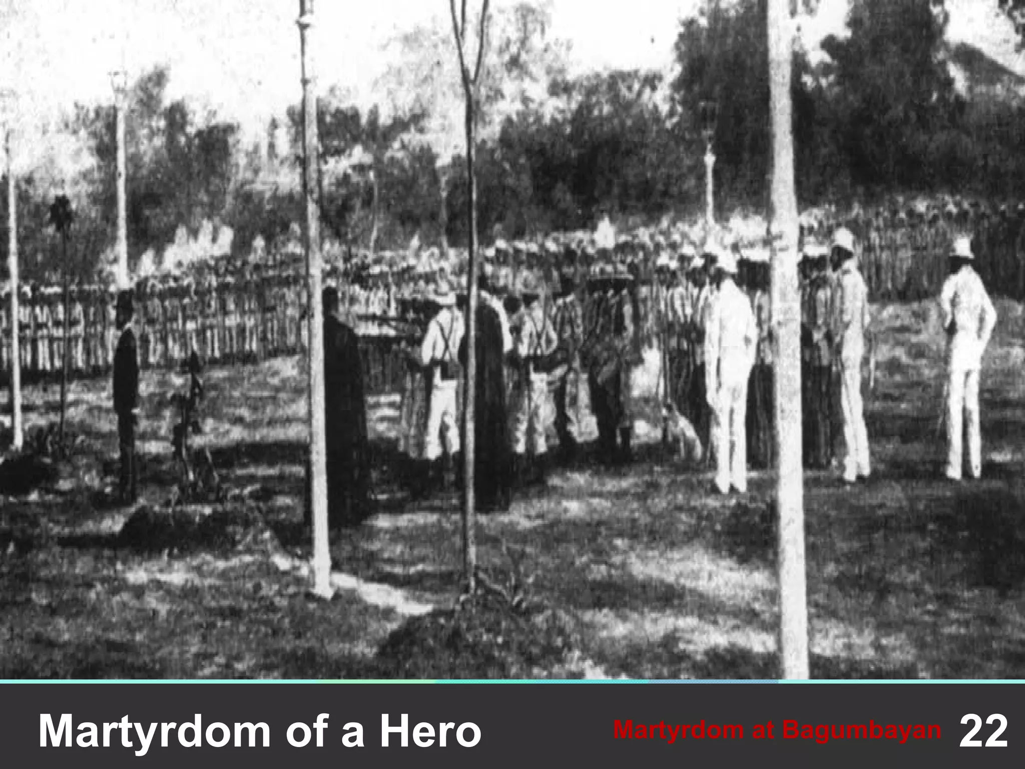 Rizal's martyrdom at bagumbayan | PPT