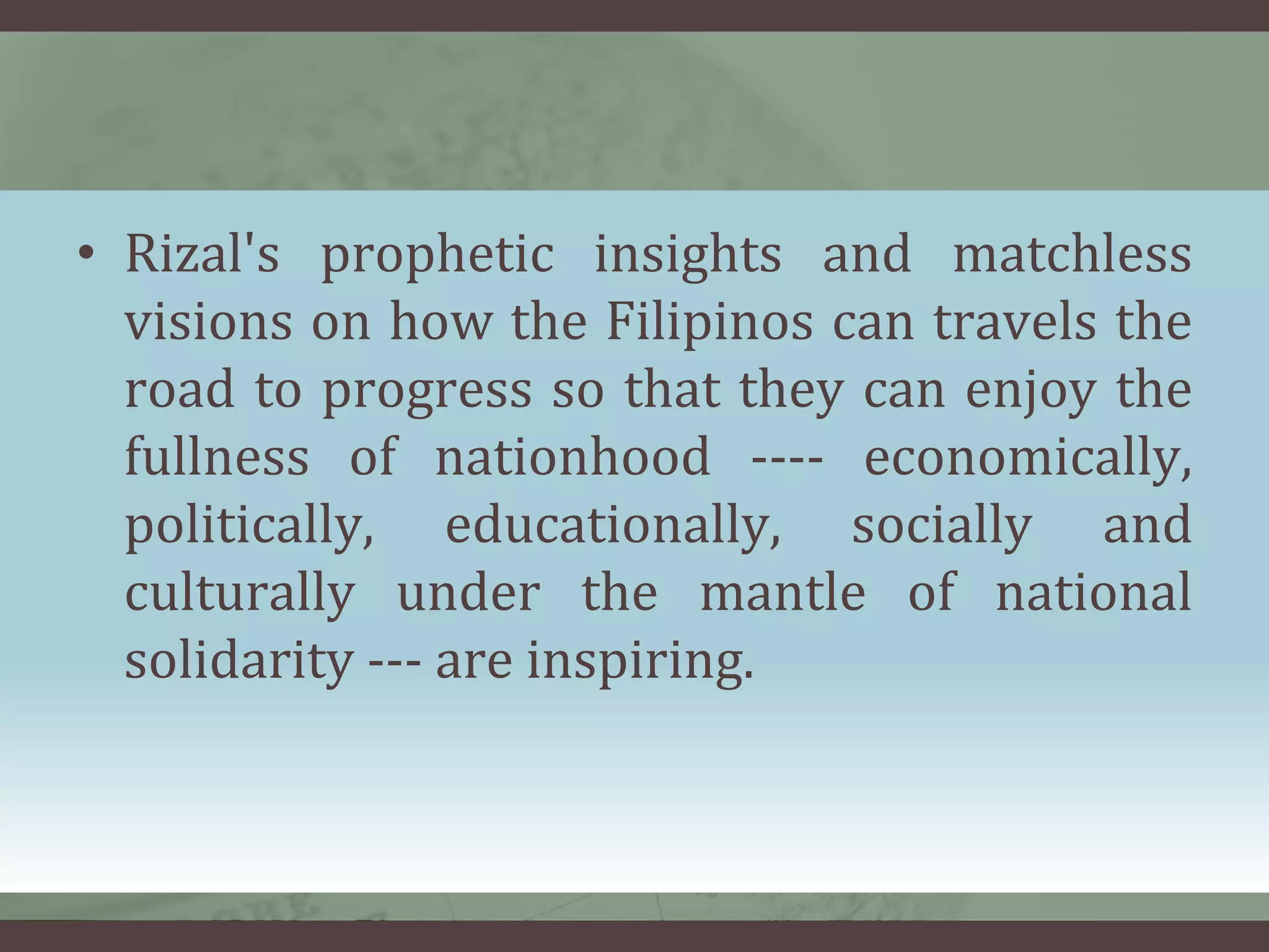 Rizal’s Moral Legacies for Our Daily Life | PPTX