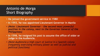 Rizal's morga and views of philippines history | PPT