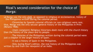 Rizal's morga and views of philippines history | PPT