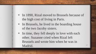 Rizal's relationships | PPTX