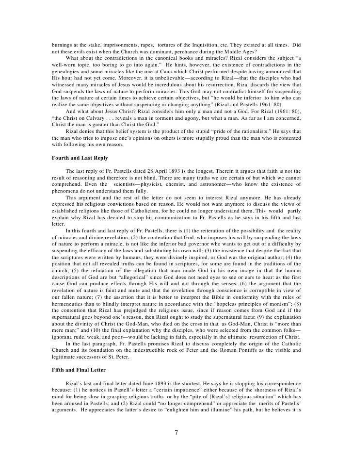 Rizal's religious philosophy (agnosticdeism)