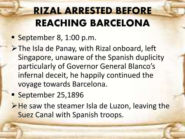 Rizal's Last Trip Abroad | PPTX