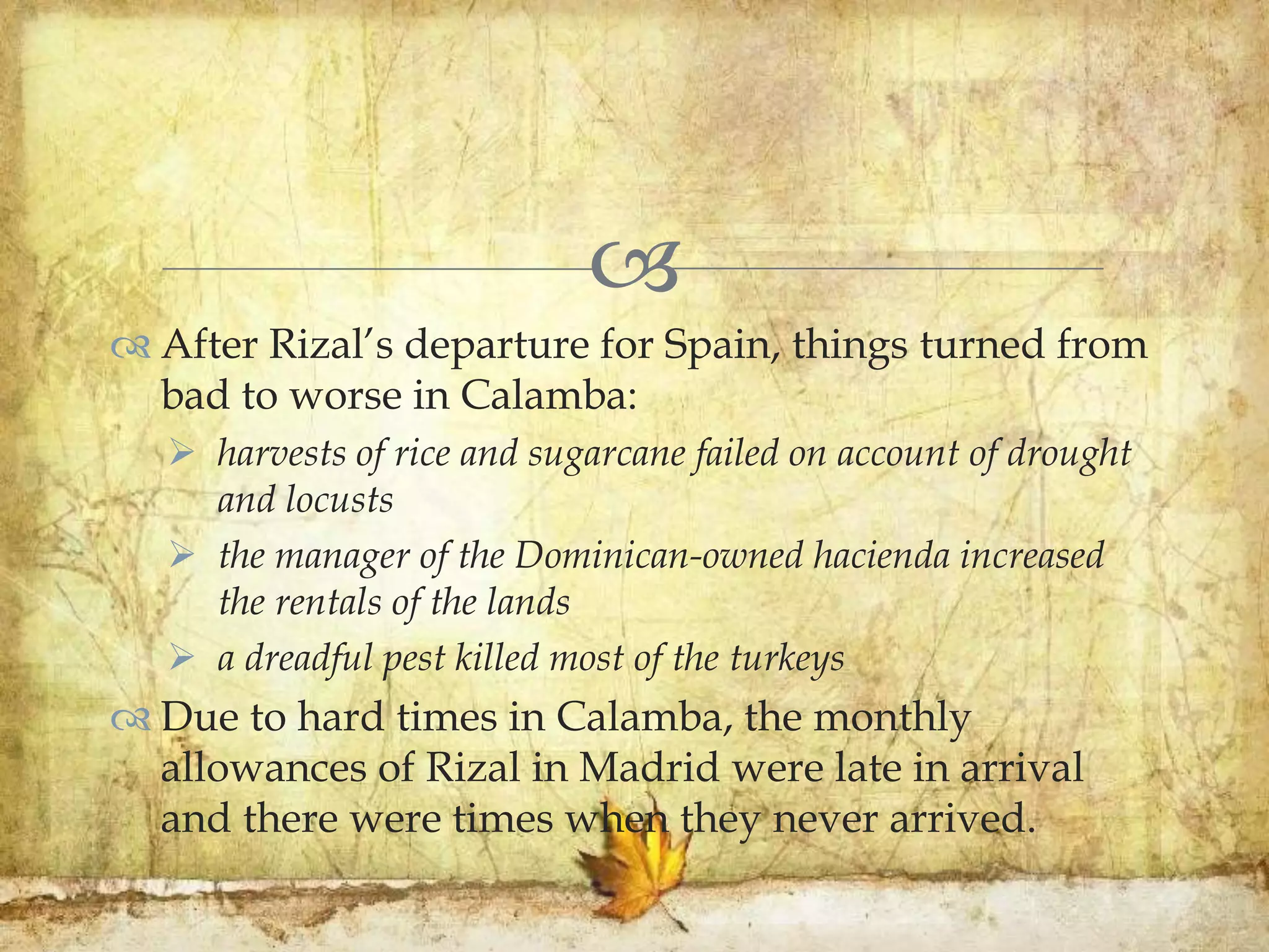 Rizal's Sojourn in Europe | PPTX