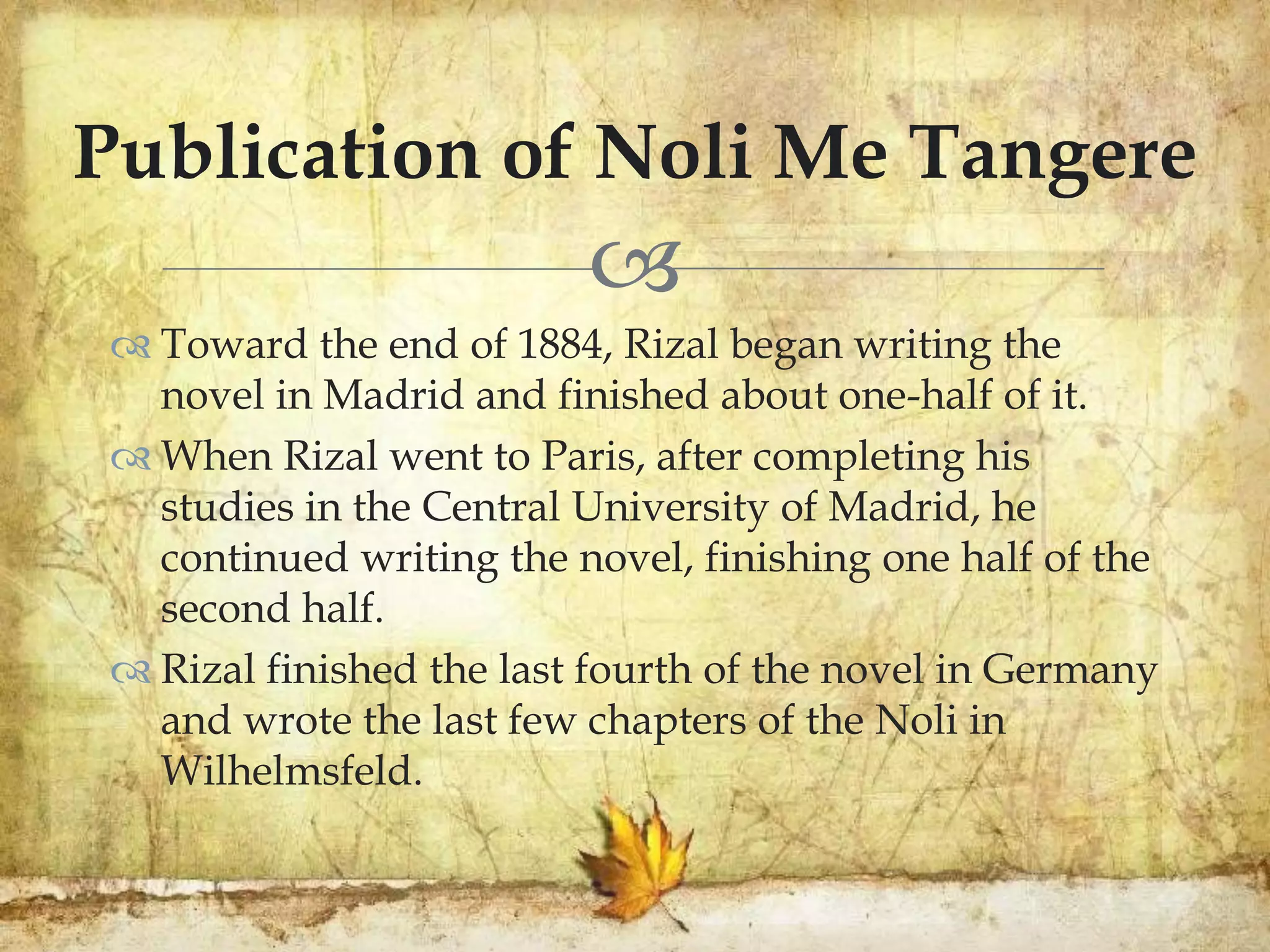 Rizal's Sojourn in Europe | PPTX