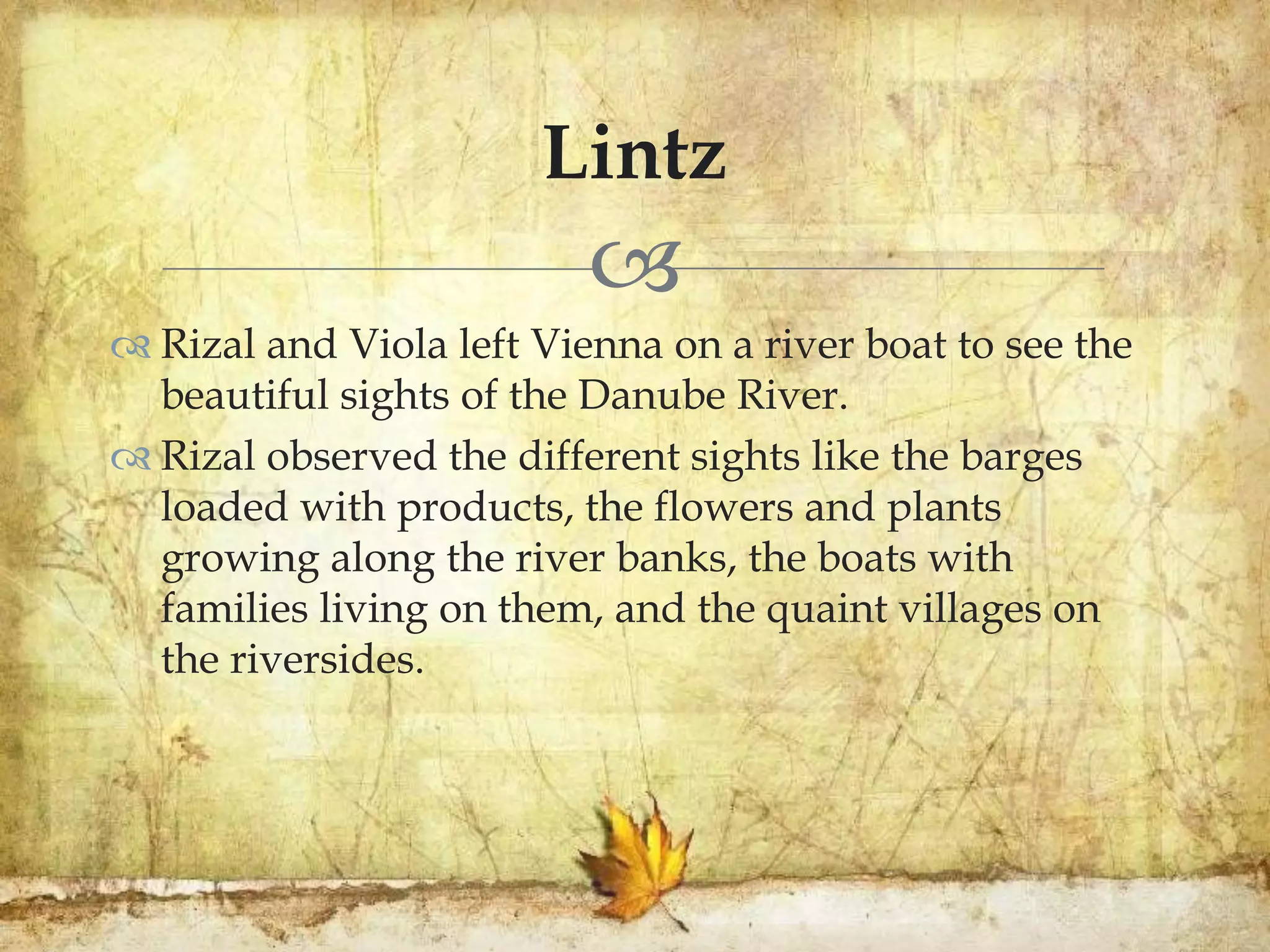 Rizal's Sojourn in Europe | PPTX