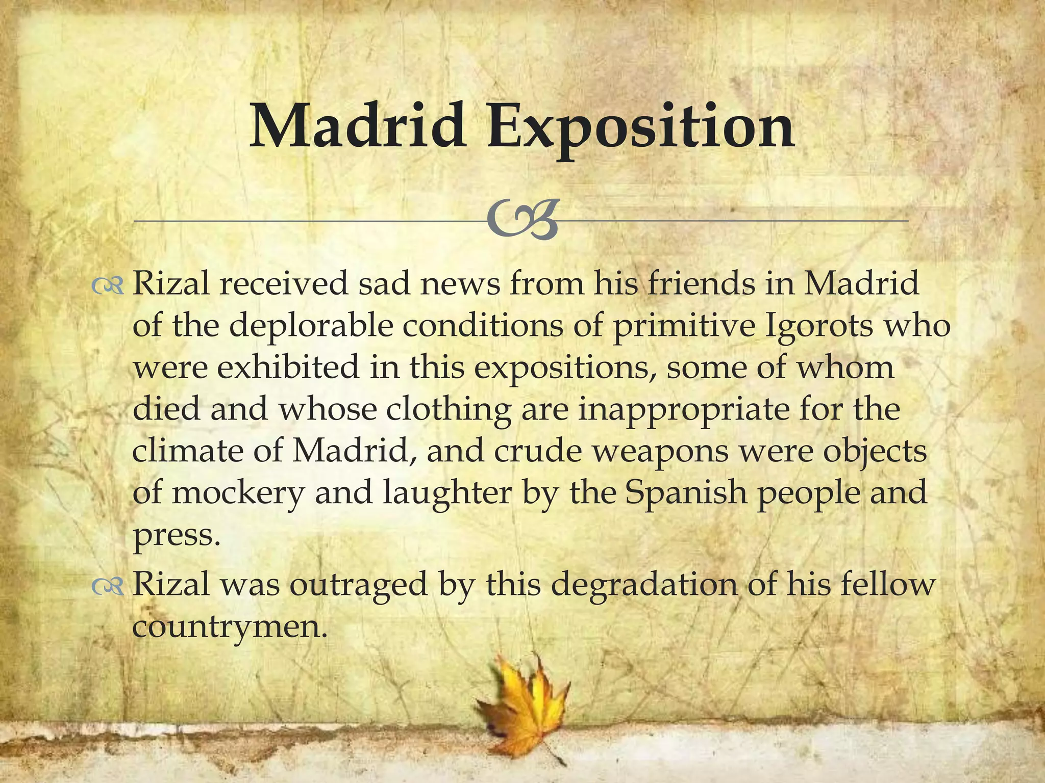 Rizal's Sojourn in Europe | PPTX