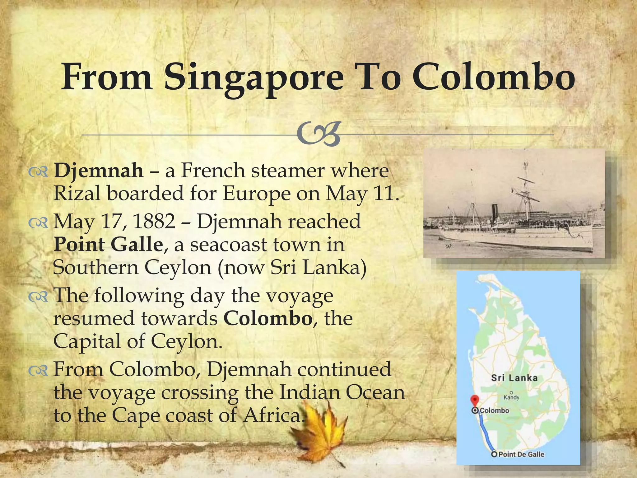 Rizal's Sojourn in Europe | PPTX