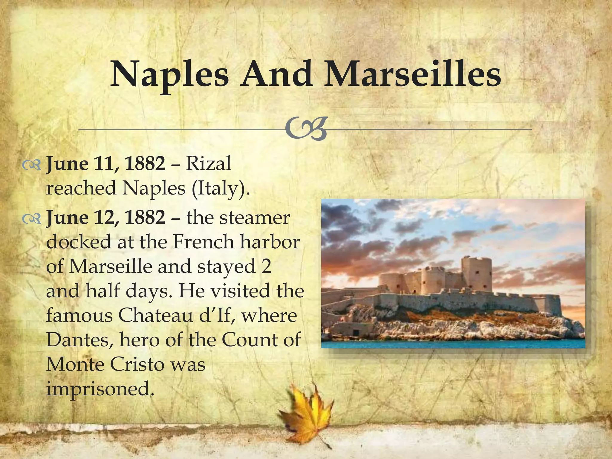 Rizal's Sojourn in Europe | PPTX