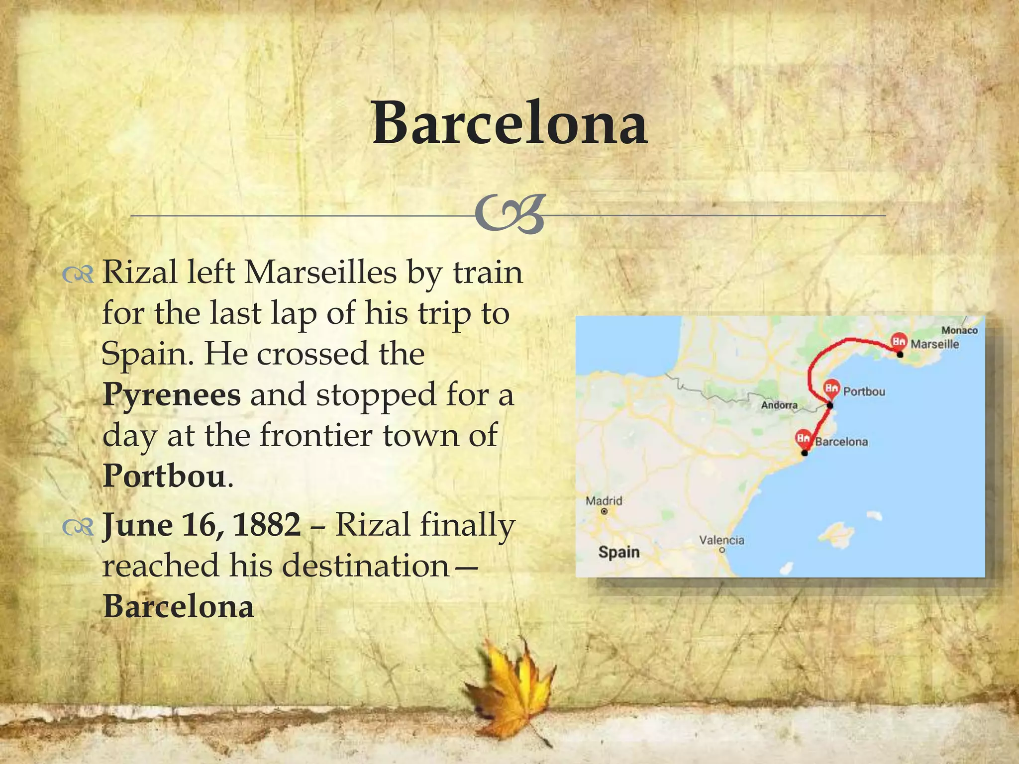 Rizal's Sojourn in Europe | PPTX