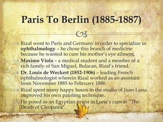 Rizal's Sojourn in Europe | PPTX
