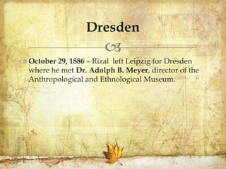 Rizal's Sojourn in Europe | PPTX